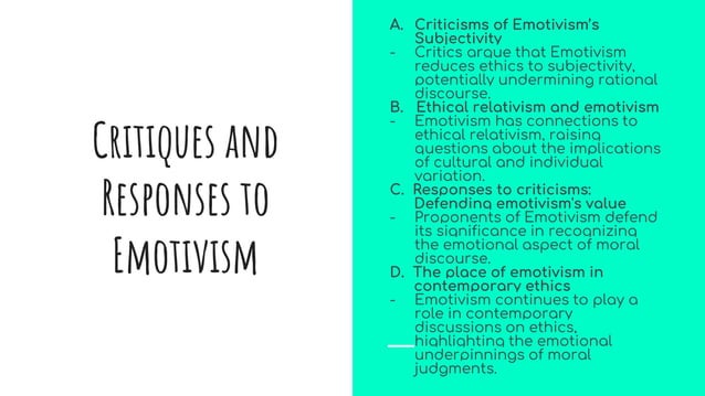 Emotivism Unveiled: Descriptive Ethics Dive | PPT