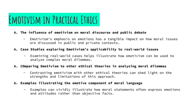 Emotivism Unveiled: Descriptive Ethics Dive | PPT