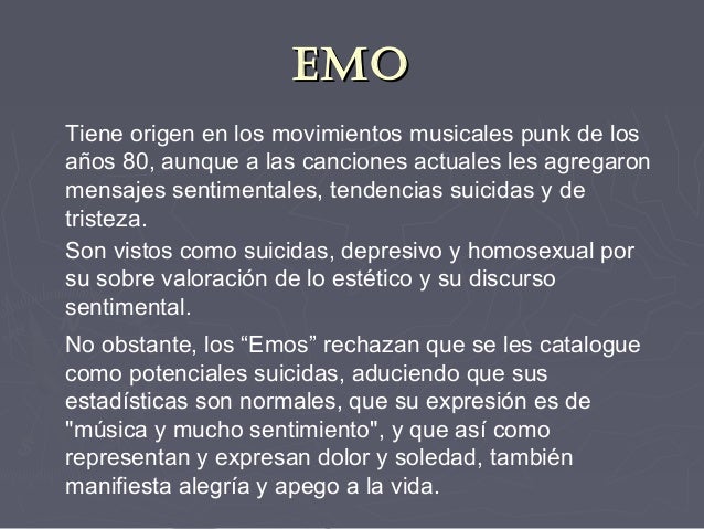 Emo y Punk