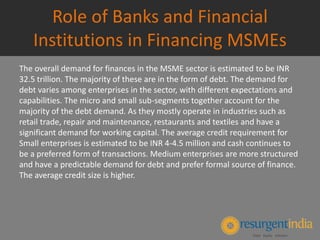 Empowering MSMEs - Overall Flow of Finance to the MSME Sector - Part 1 ...
