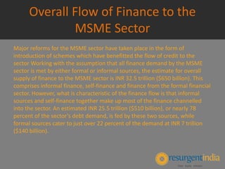 Empowering MSMEs - Overall Flow of Finance to the MSME Sector - Part 1 ...