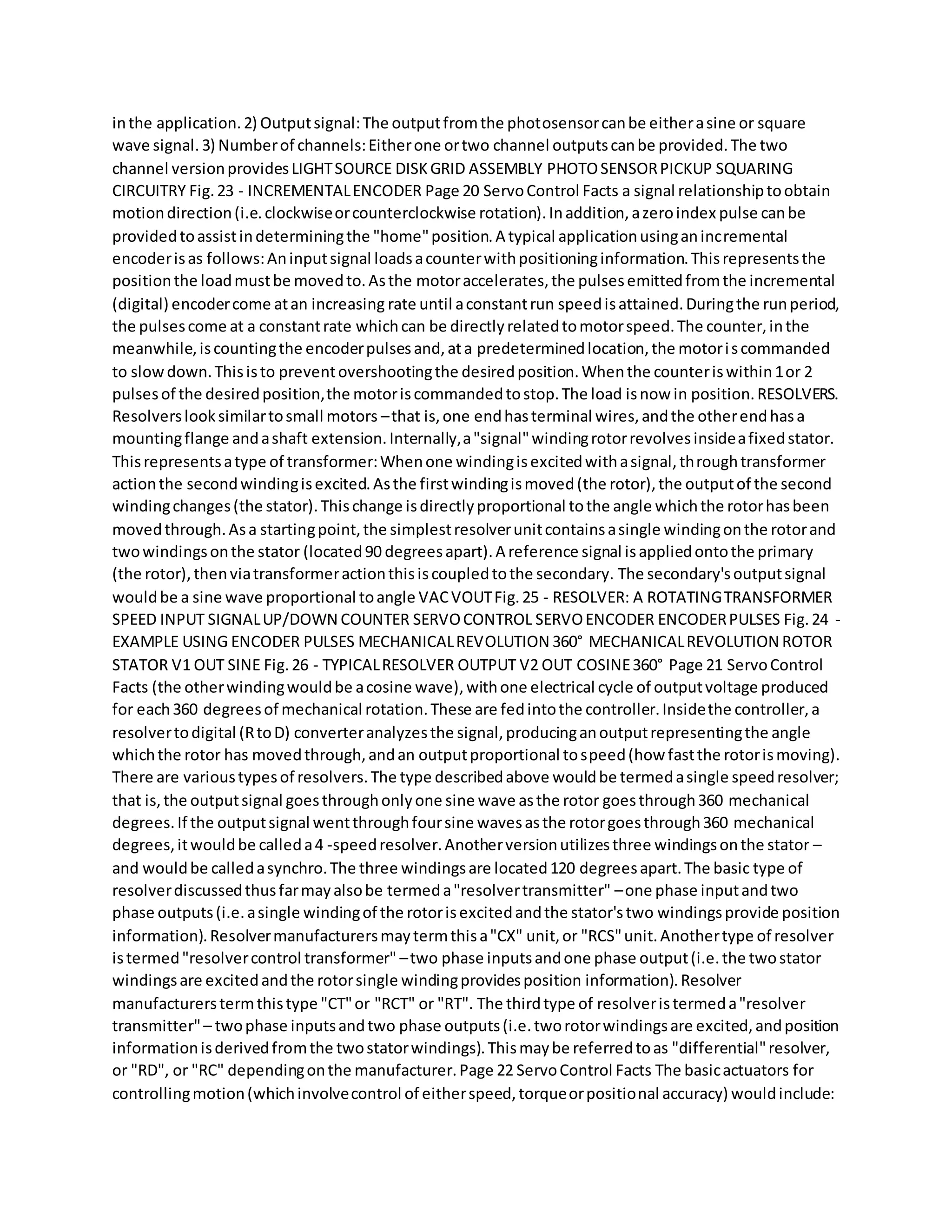 How does a servo motor work? | DOCX