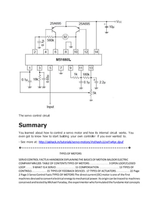 How does a servo motor work? | DOCX