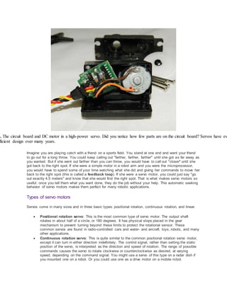 How does a servo motor work? | DOCX