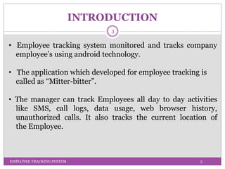 Employee Tracking System | PPTX