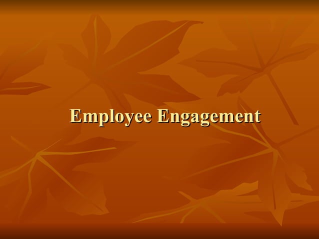 Emp Engagemnt | PPT