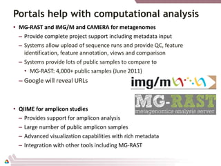 Folker Meyer: Metagenomic Data Annotation | PPT | Databases | Computer ...