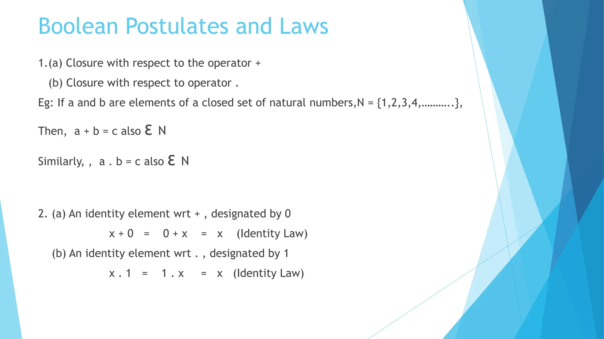 Boolean Algebra logic and De Morgan theorem | PPTX | Physics | Science