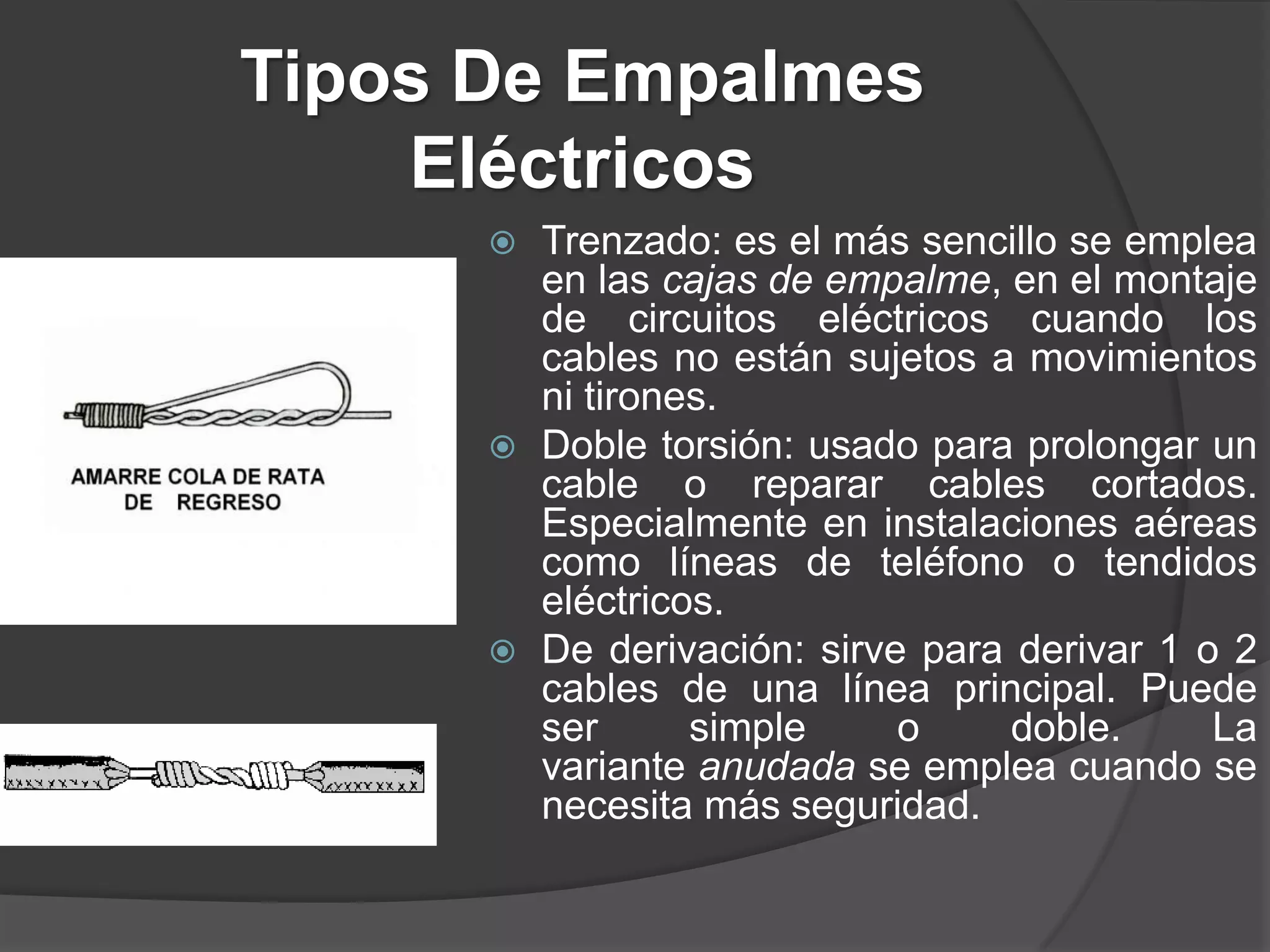 Empalmes electricos | PPTX