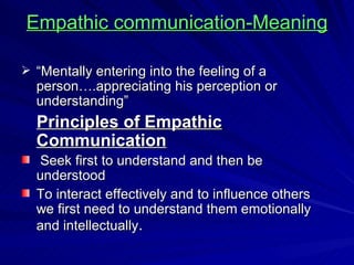 Empathetic Communication | PPT