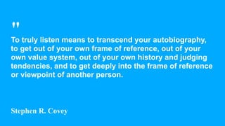 Empathic Listening – A Design Superpower | PPT