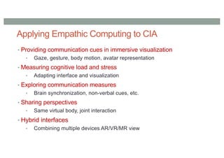 Empathic Computing and Collaborative Immersive Analytics | PPT