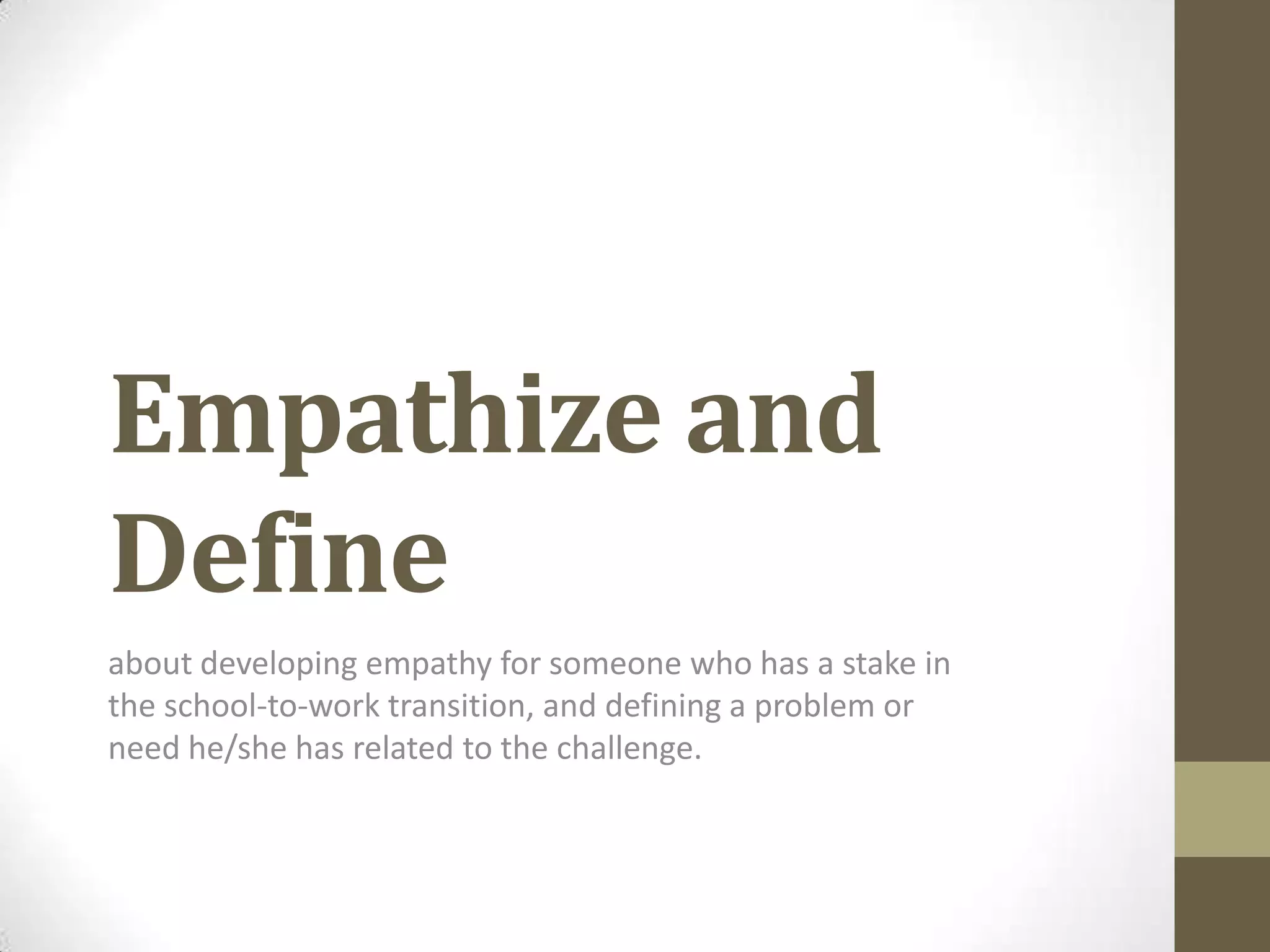 Empathize and define | PPT