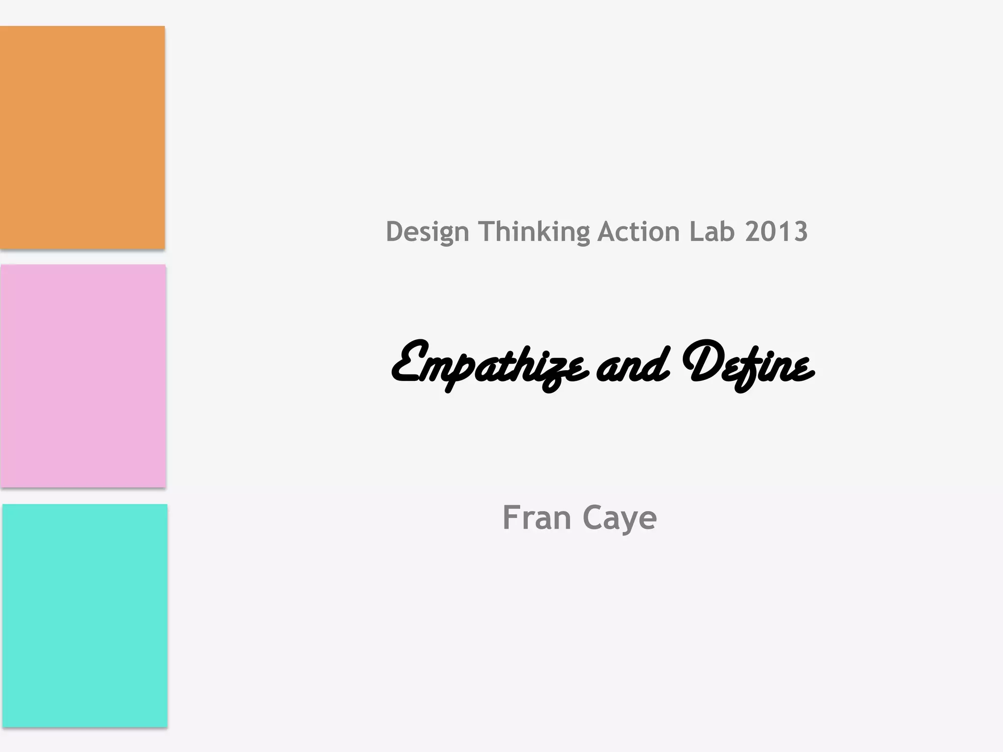 Empathize and Define | PPT