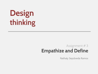 Empathize and define | PDF