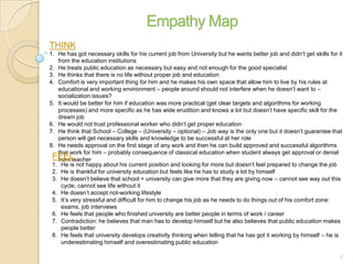 Challenge: Empathize and define | PPTX | College Planning | College Education
