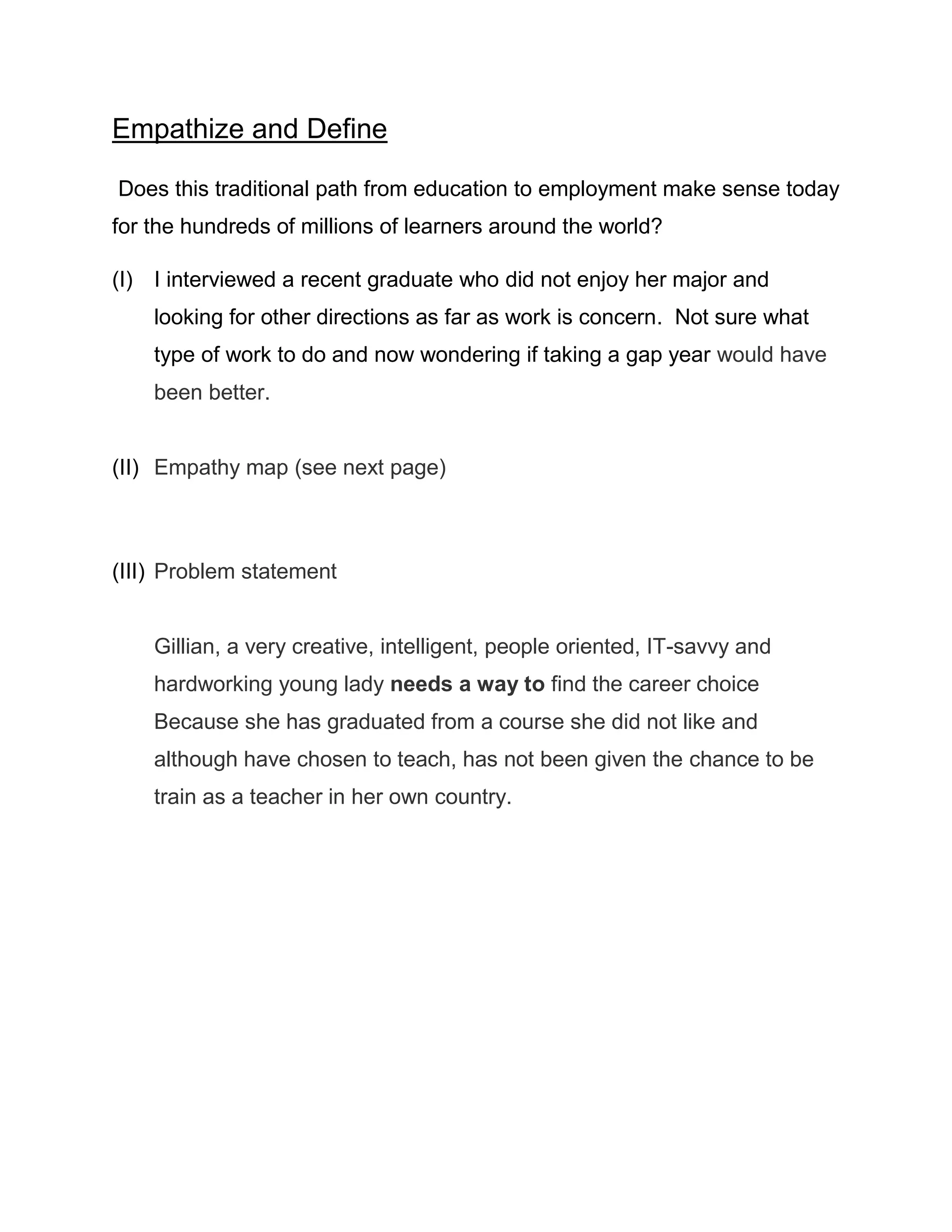 Empathize and define rp | PDF