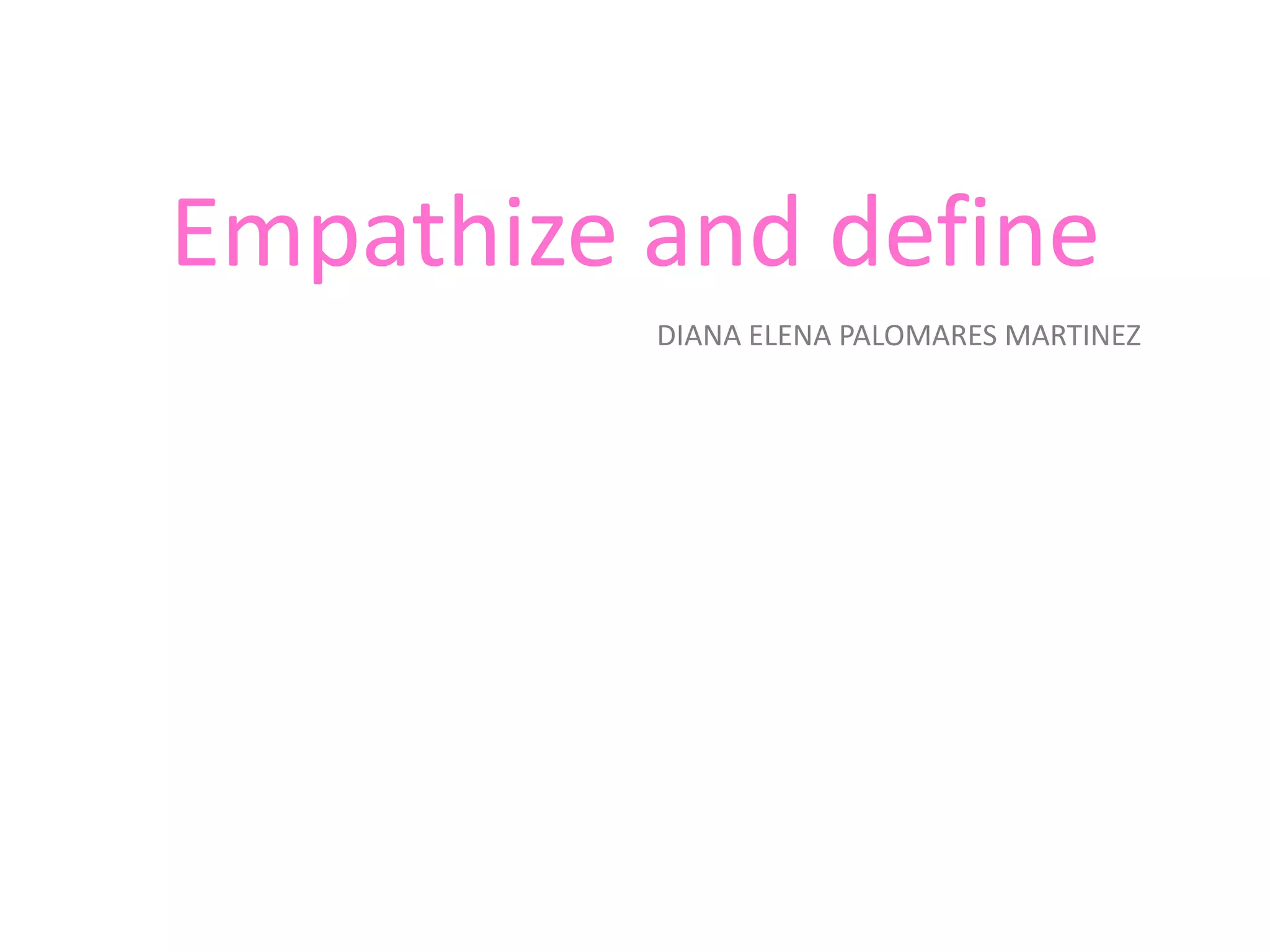 Empathize&define | PPTX