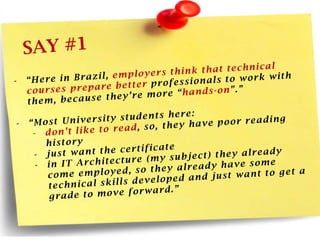 Empathy map #1 Redesigning the school to work transition | PPT