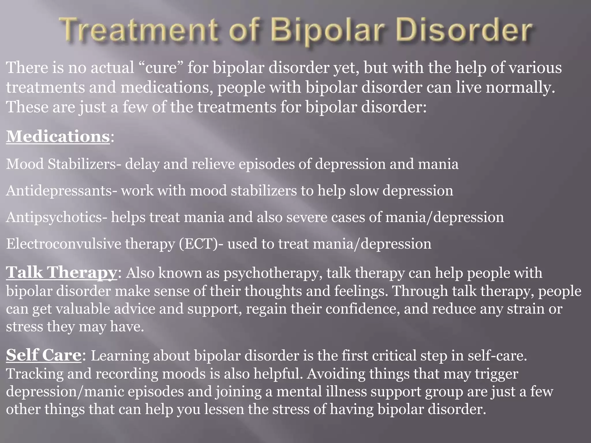 bipolar disorder | PPTX