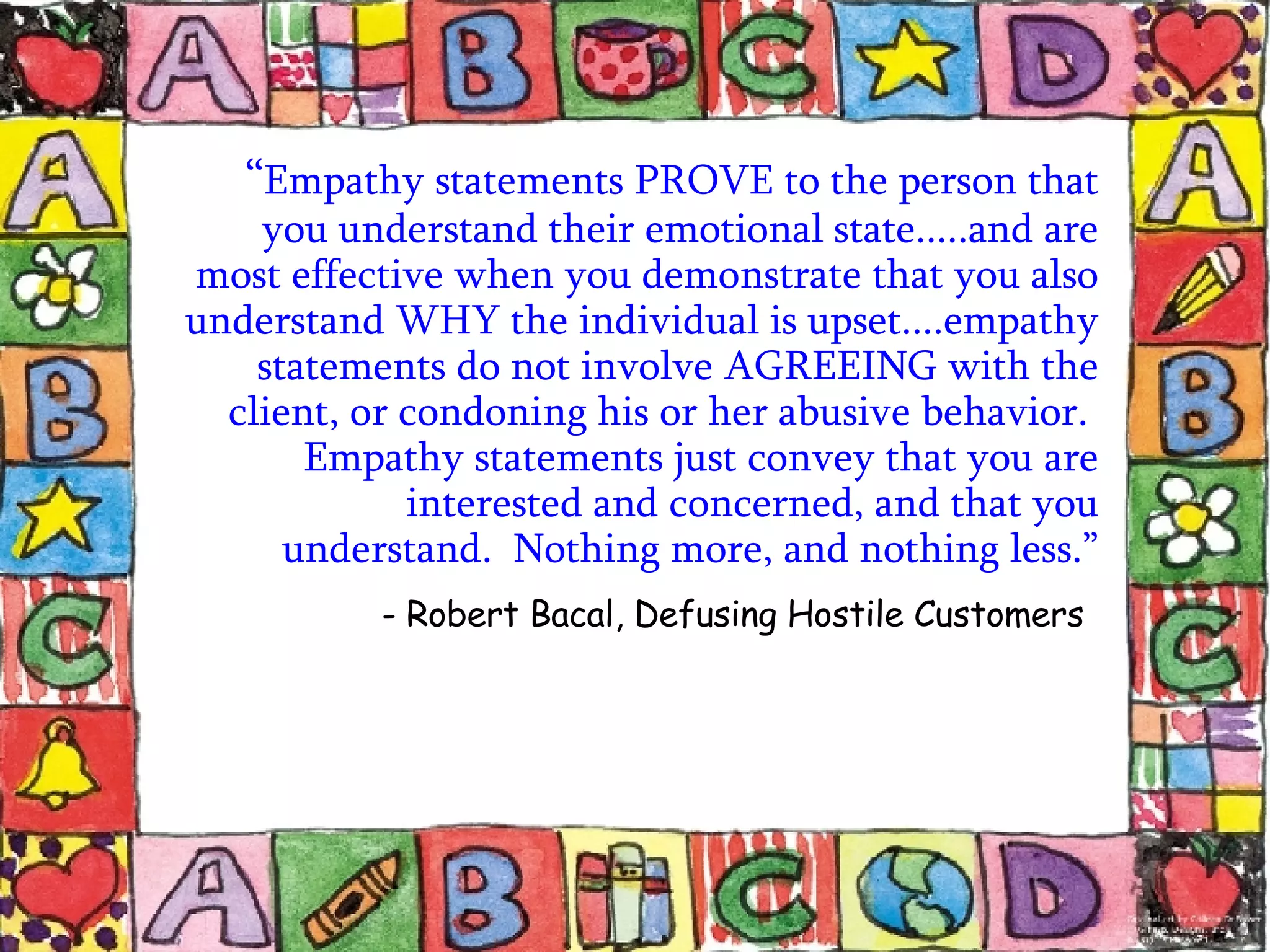 Empathy in cust svc | PPT