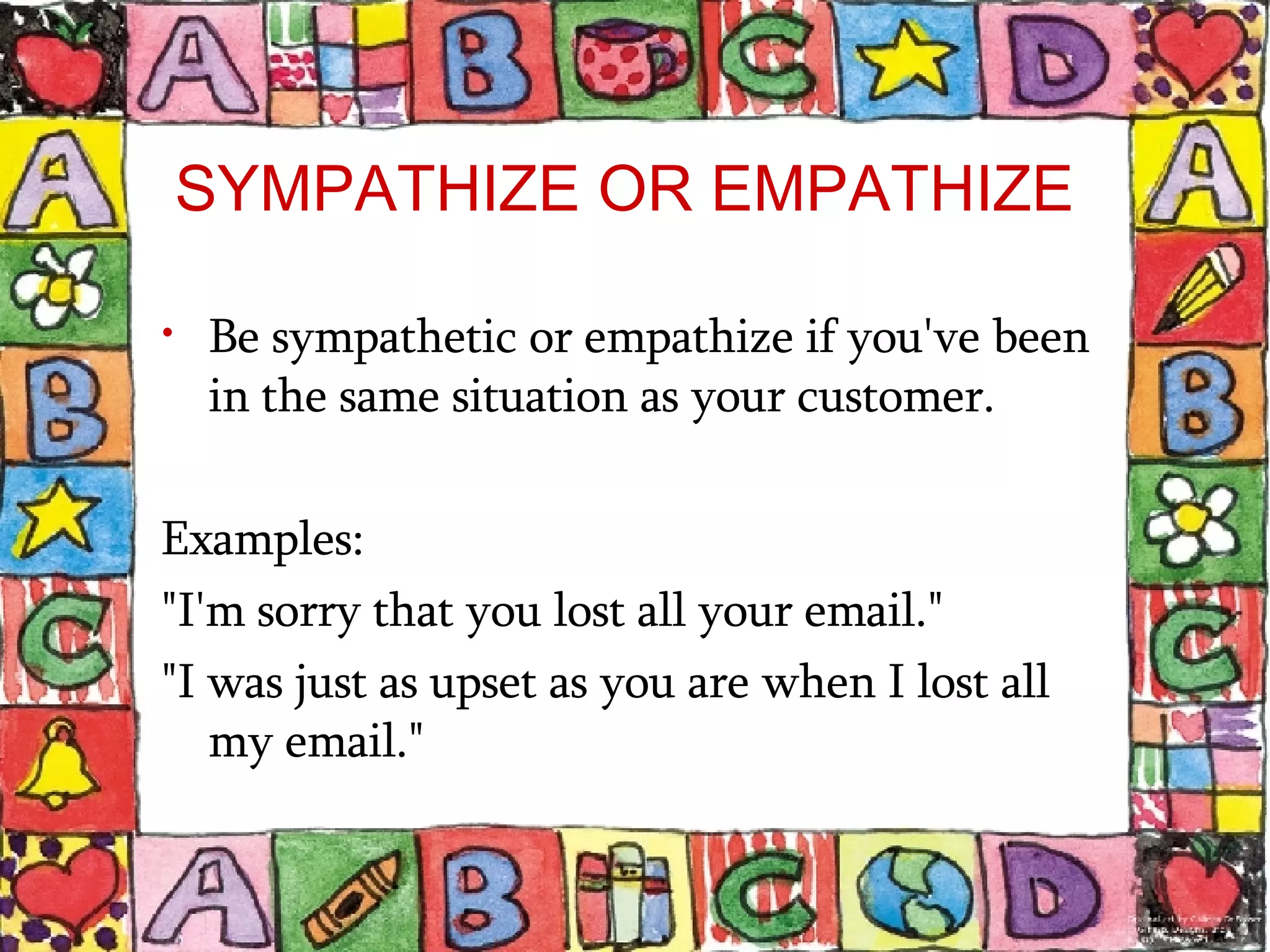 Empathy in cust svc | PPT