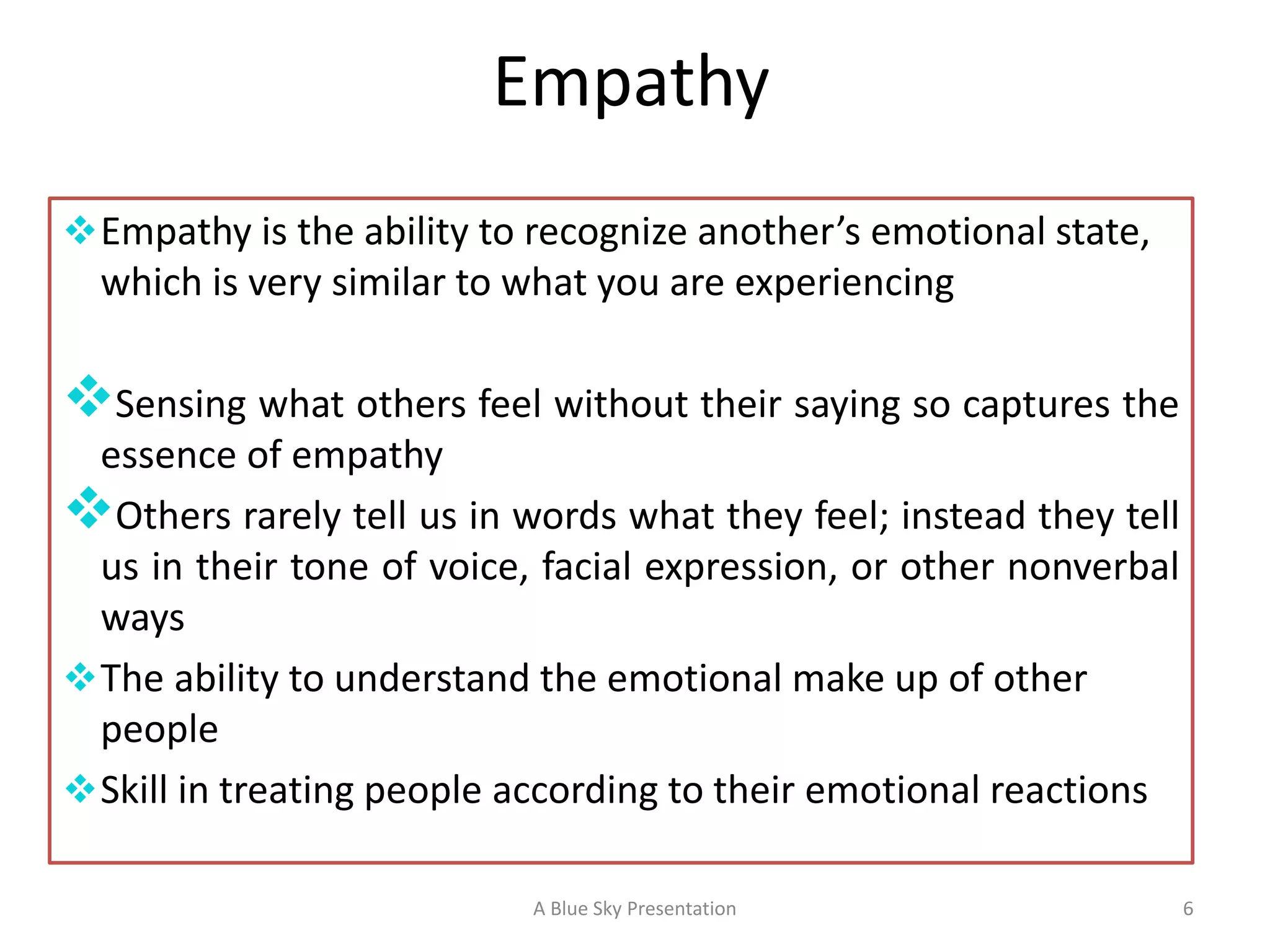 Empathy and eq | PPTX