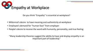 Empathy at Workplace | PPTX