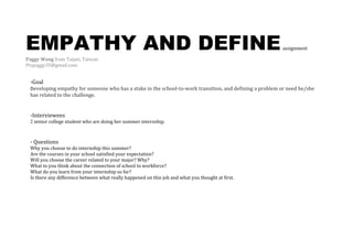 Empathy define assignment | PPT