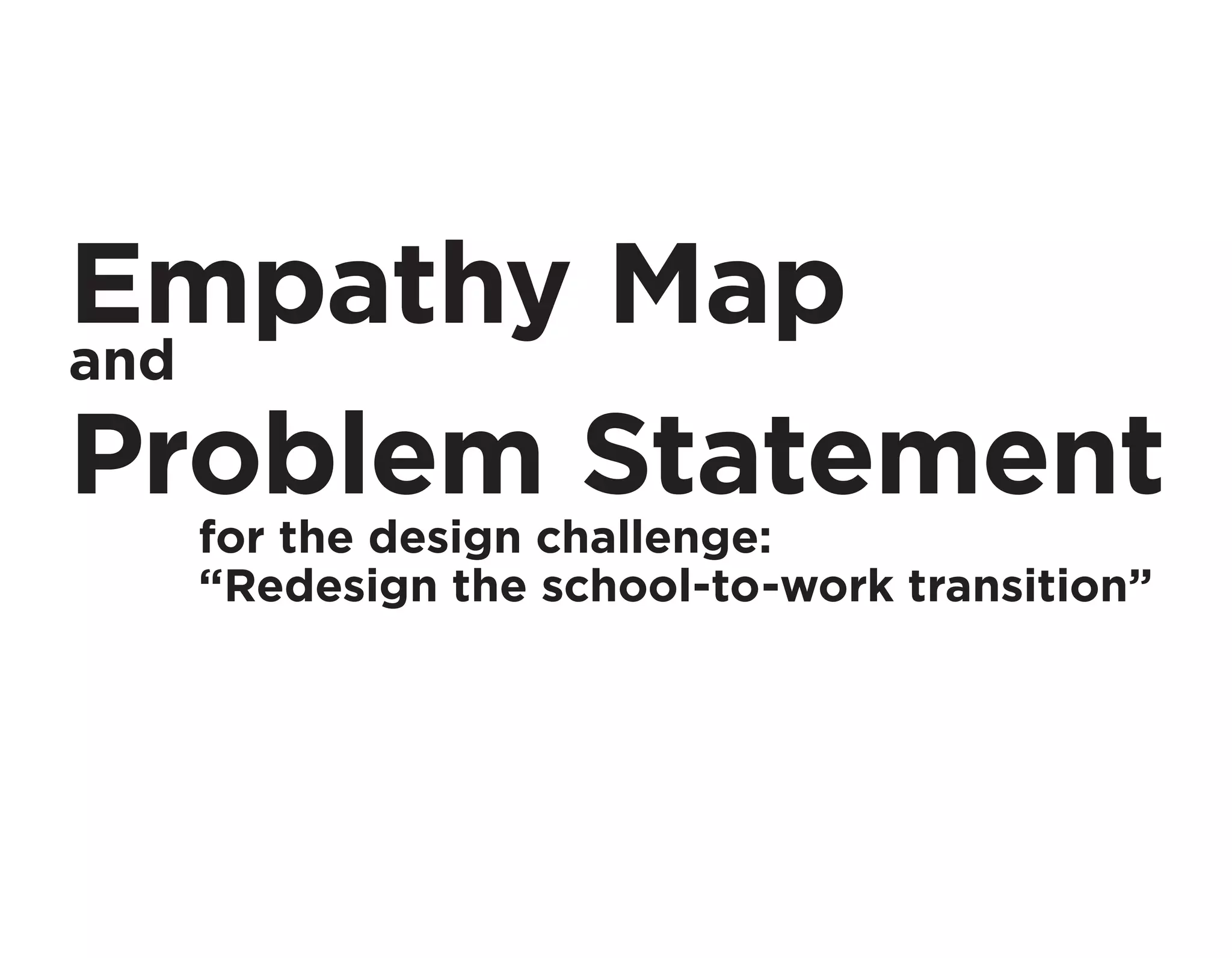 Empathy Map and Problem Statement for VentureLab | PPT