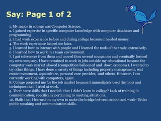 Empathy Map and Problem Statement-August 2013 | PPTX