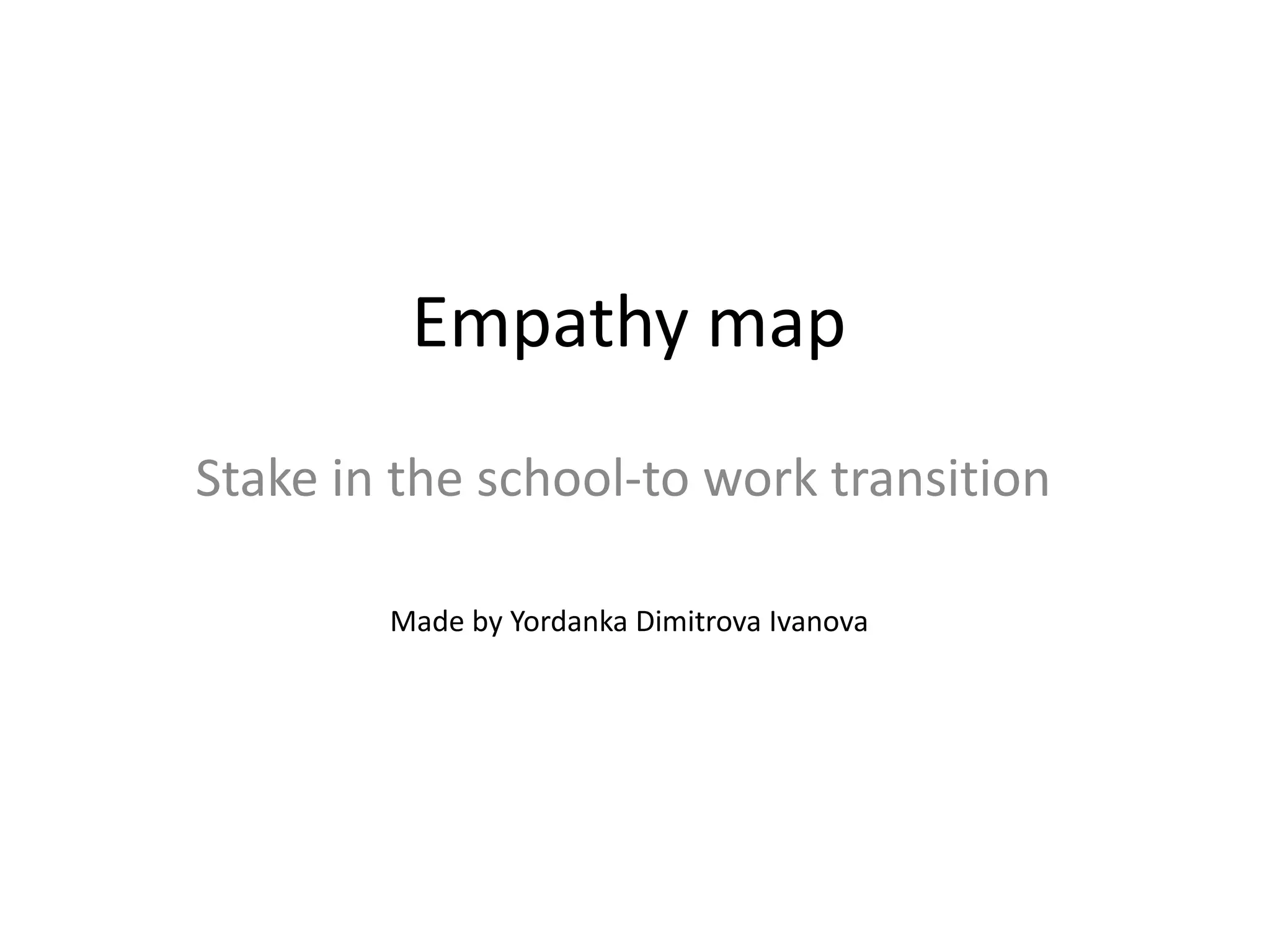 Empathy map and problem statement for Venture Lab | PPTX