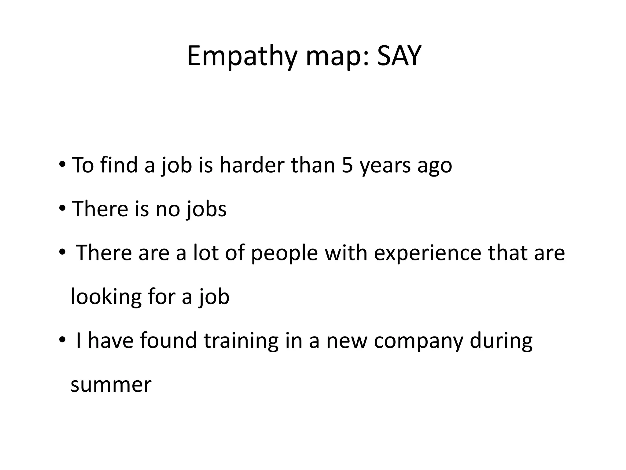 Empathy map and problem statement | PPT