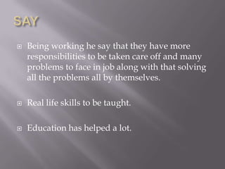 Empathy map of school to work transition | PPTX