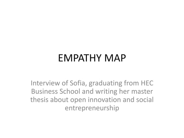 Empathy map & pbm statement | PPT