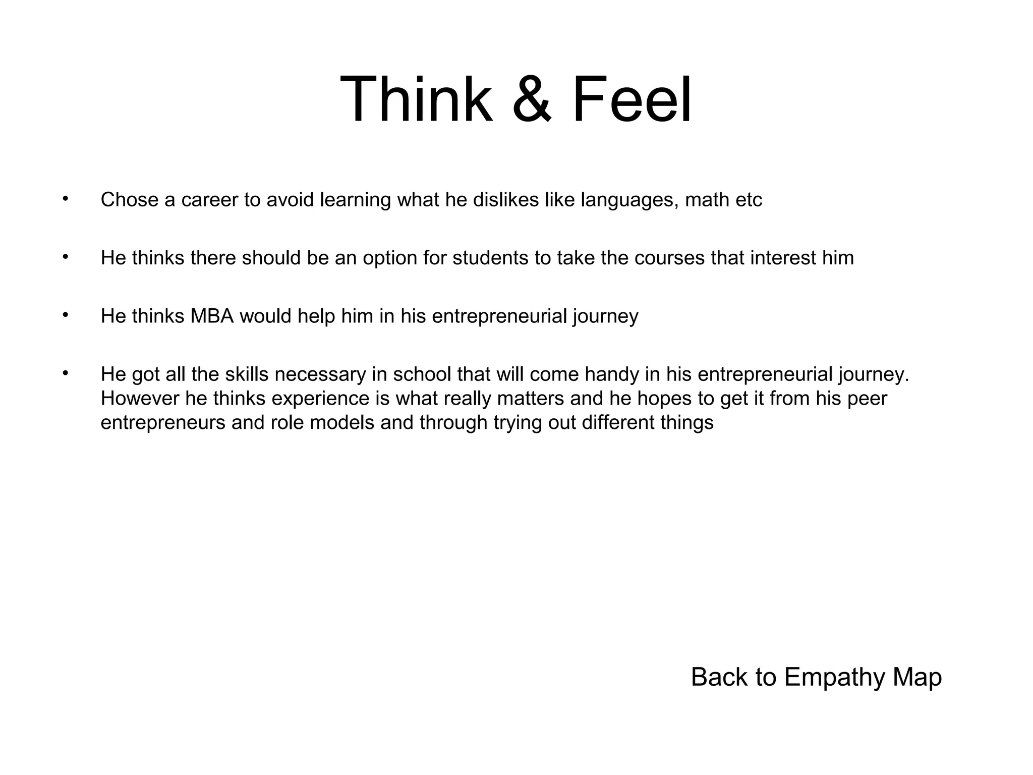 Empathy map & problemstatement - Design Thinking Action Lab | PPT