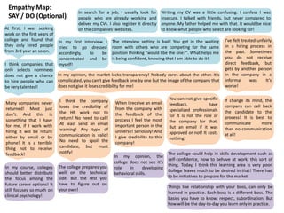 Empathy map & problem statement assignment school-to-work transition | PDF
