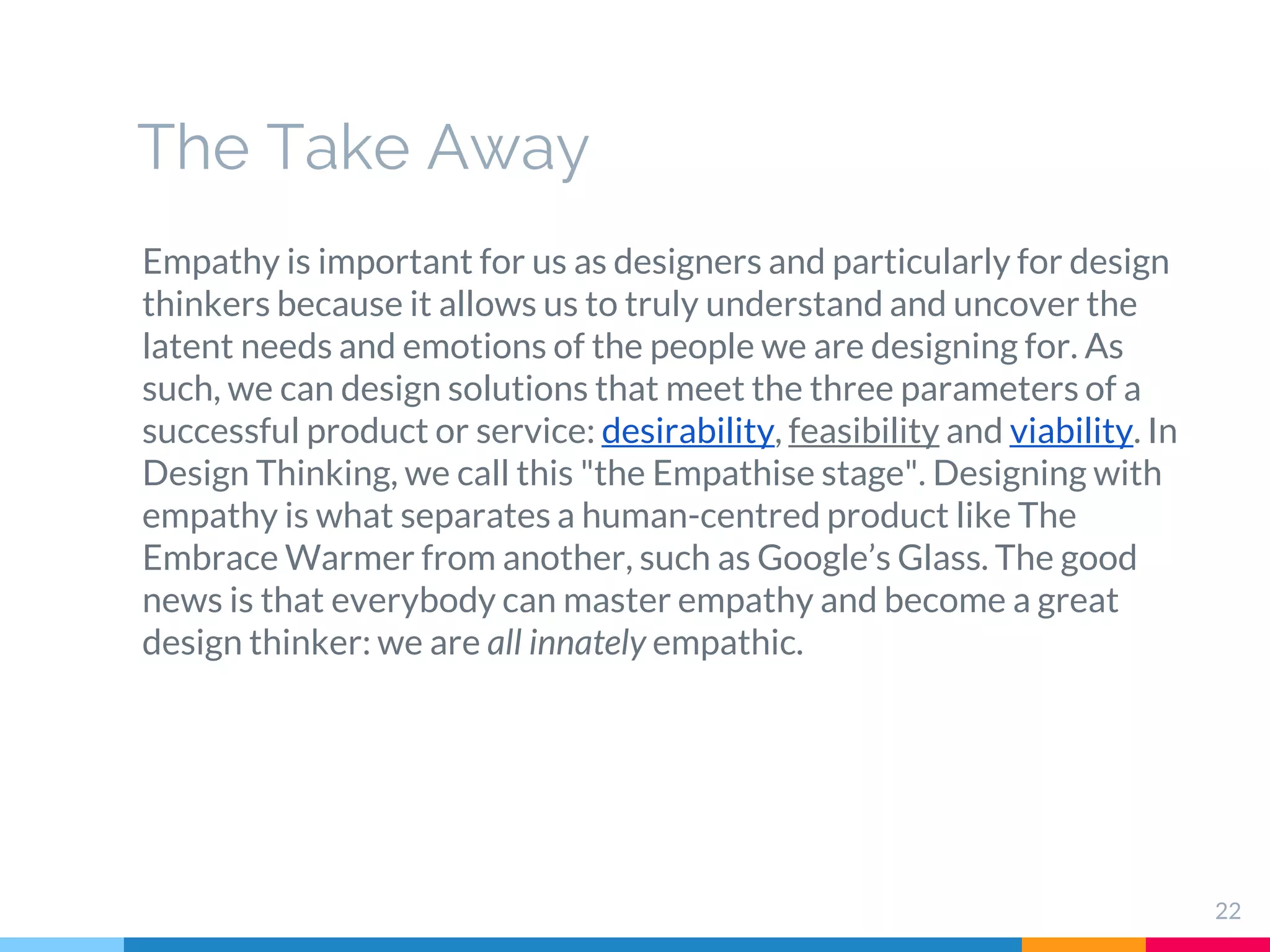 Design Thinking : Empathising | PPTX