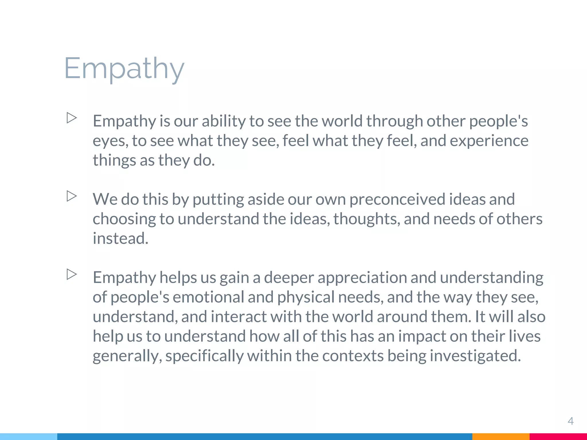 Design Thinking : Empathising | PPTX