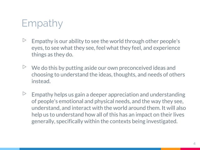 Design Thinking : Empathising | PPTX | Technology & Computing