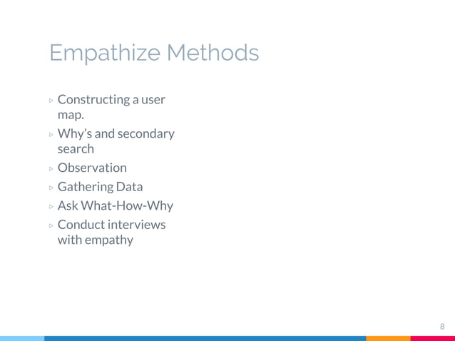 Design Thinking : Empathising | PPTX | Technology & Computing