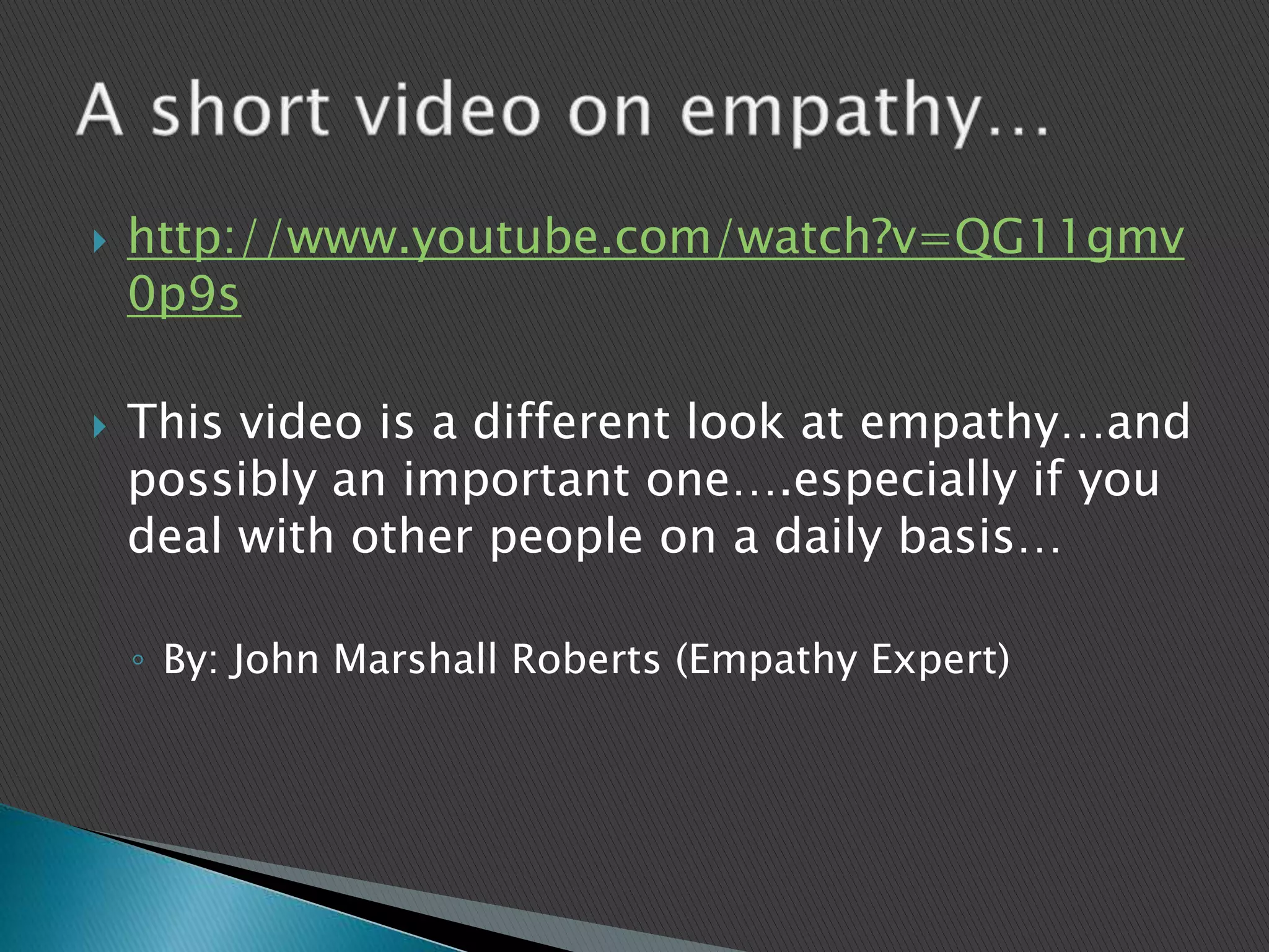 Empathy training | PPTX