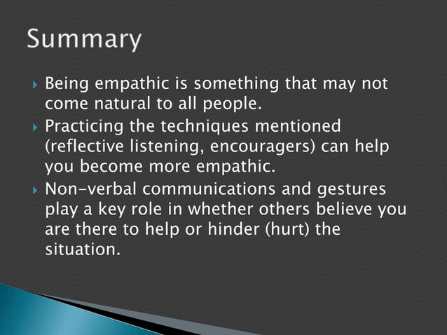 Empathy training | PPTX