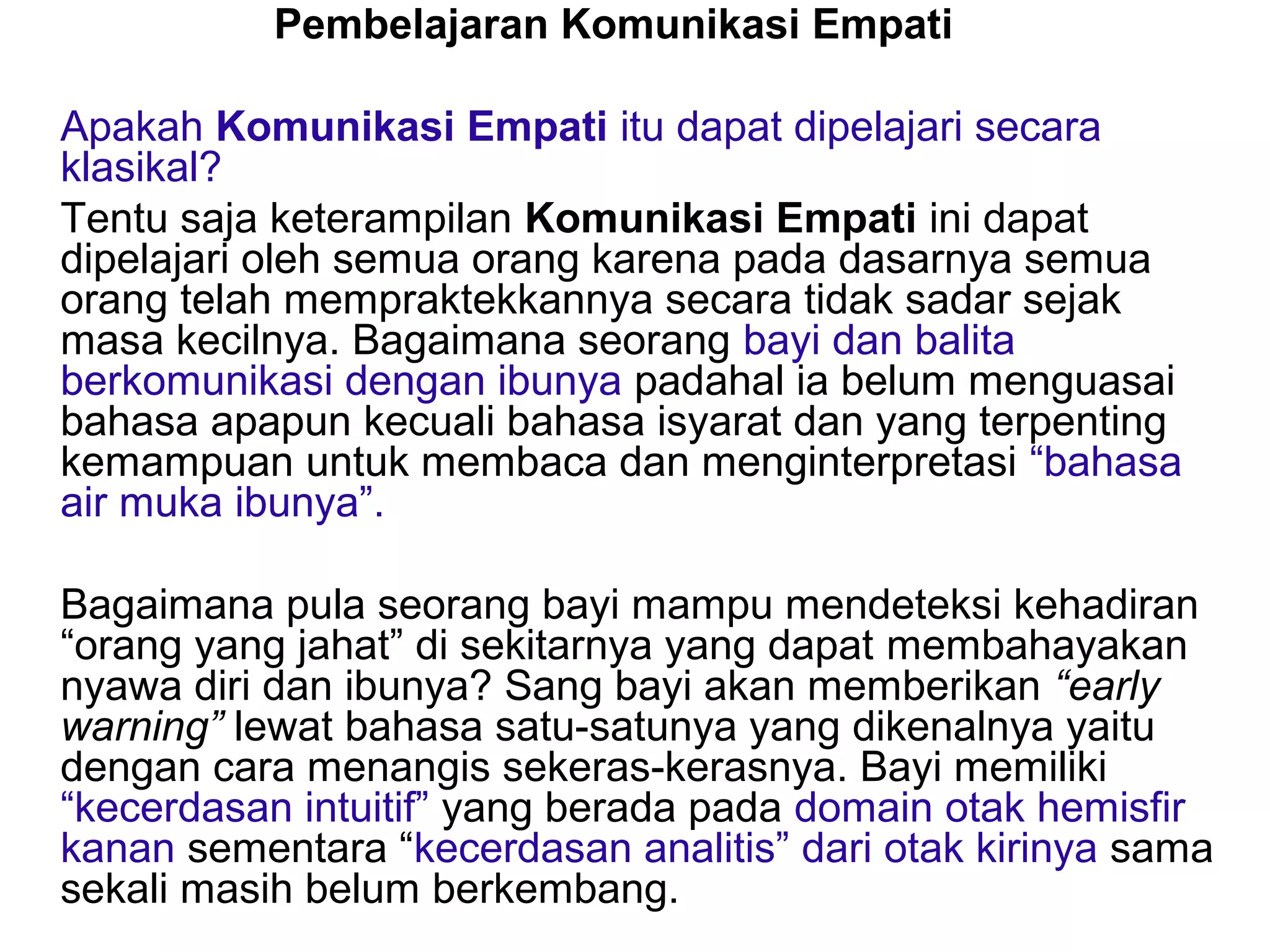 Empati`(modul empati dan motivasi) | PPT