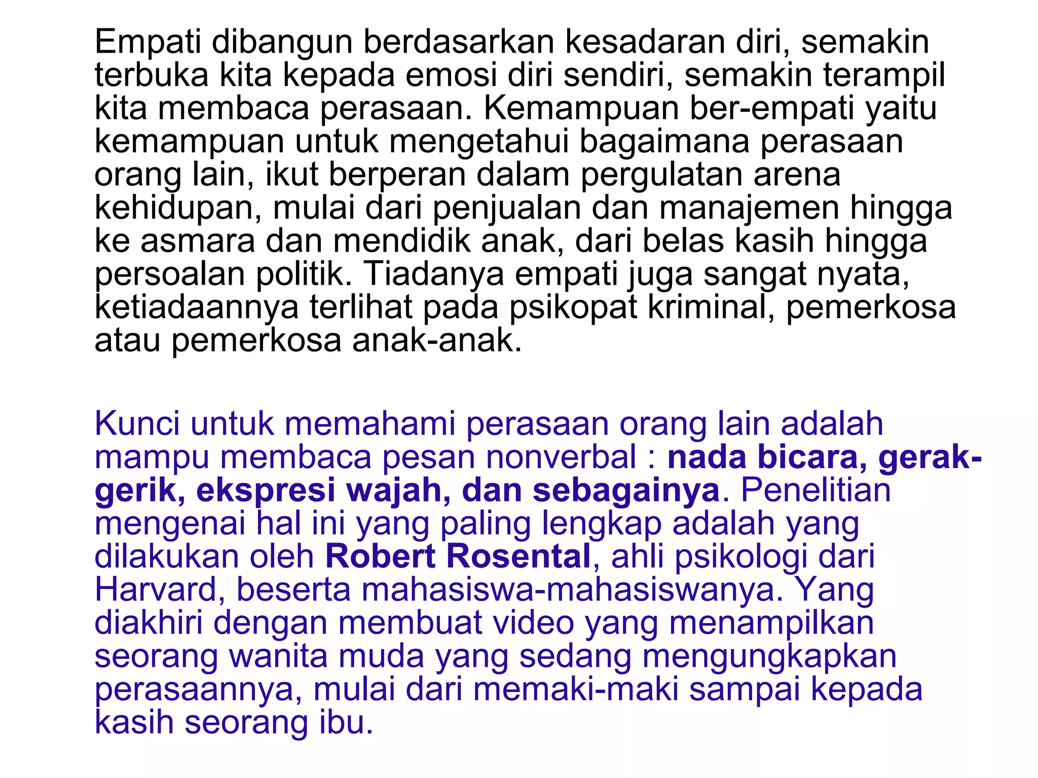Empati`(modul empati dan motivasi) | PPT