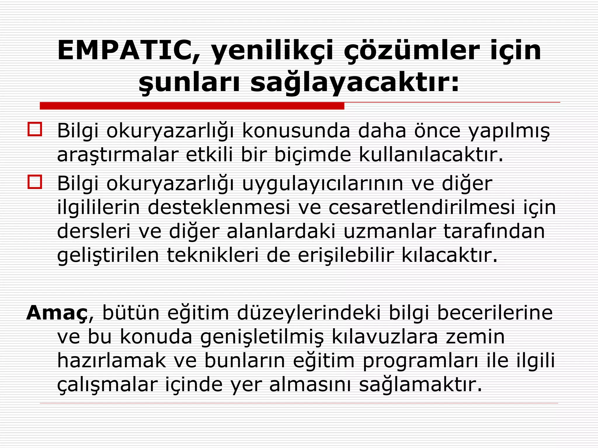 Empatic projesi nedir | PPT