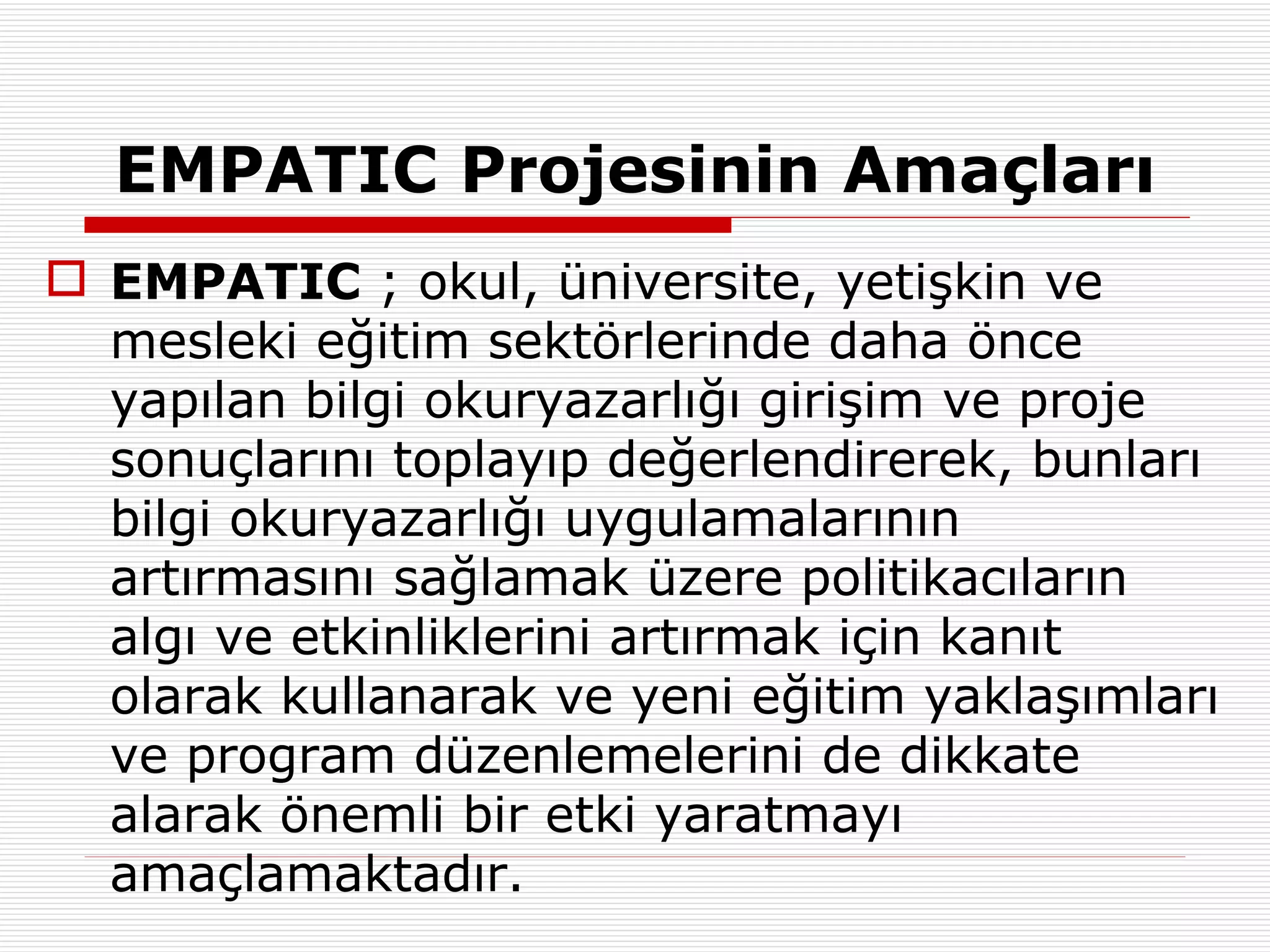 Empatic projesi nedir | PPT