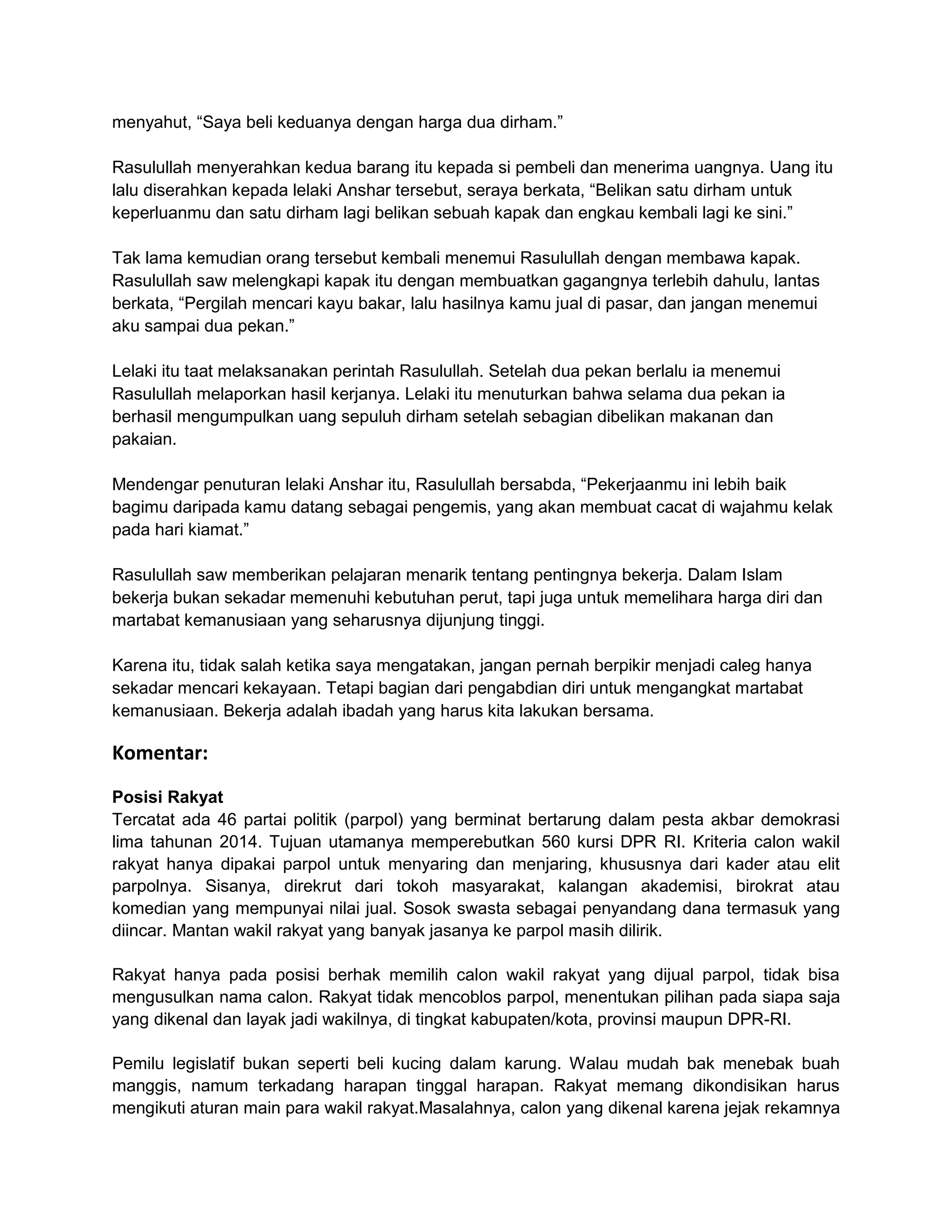 Empat tanda orang celaka dan bahagia | DOCX