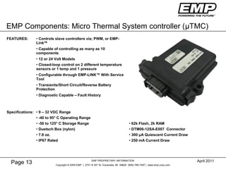 EMP cooling systems solutions ppt 04 10 11 | PPT