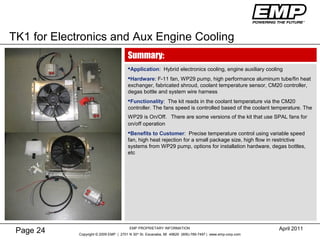 EMP cooling systems solutions ppt 04 10 11 | PPT